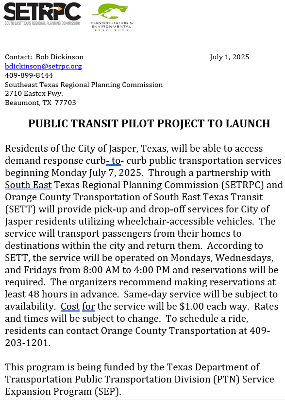 City of Jasper, Texas